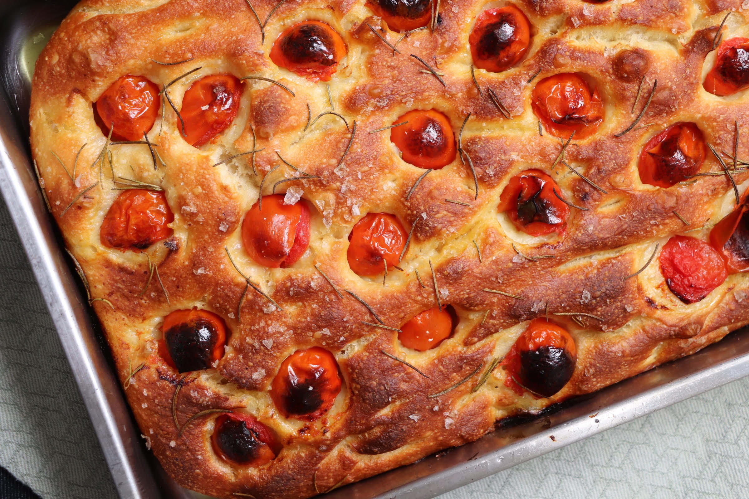 Recipe - Focaccia Alla Barese with Cherry Tomatoes & Patate | Casinetto